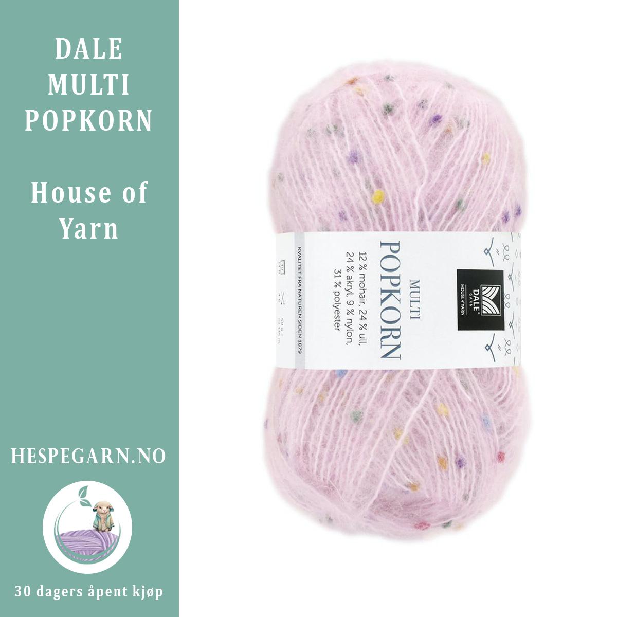 multi popcorn dale strikkegarn garn house of yarn - Hespegarn.no